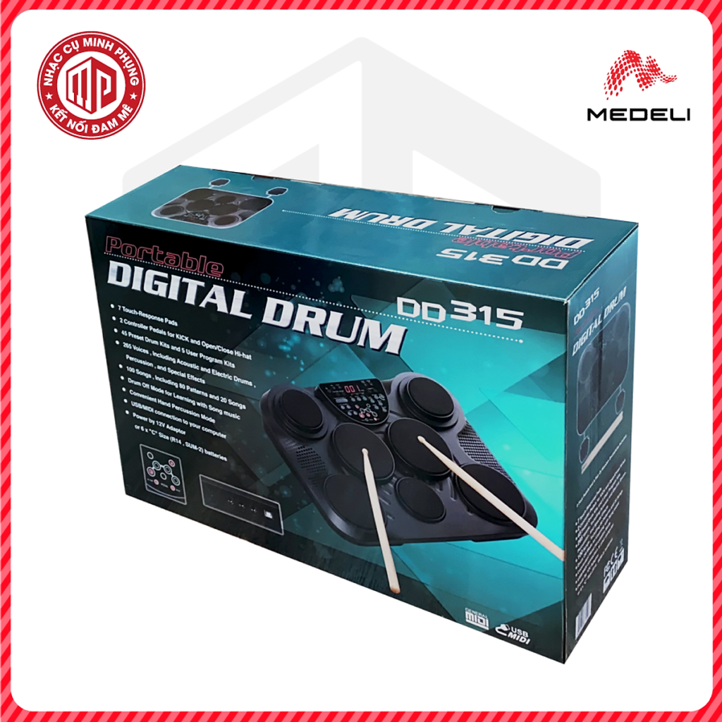 Trống Điện Tử Medeli DD315 - Nhạc cụ Minh Phụng - Minh Phụng Music